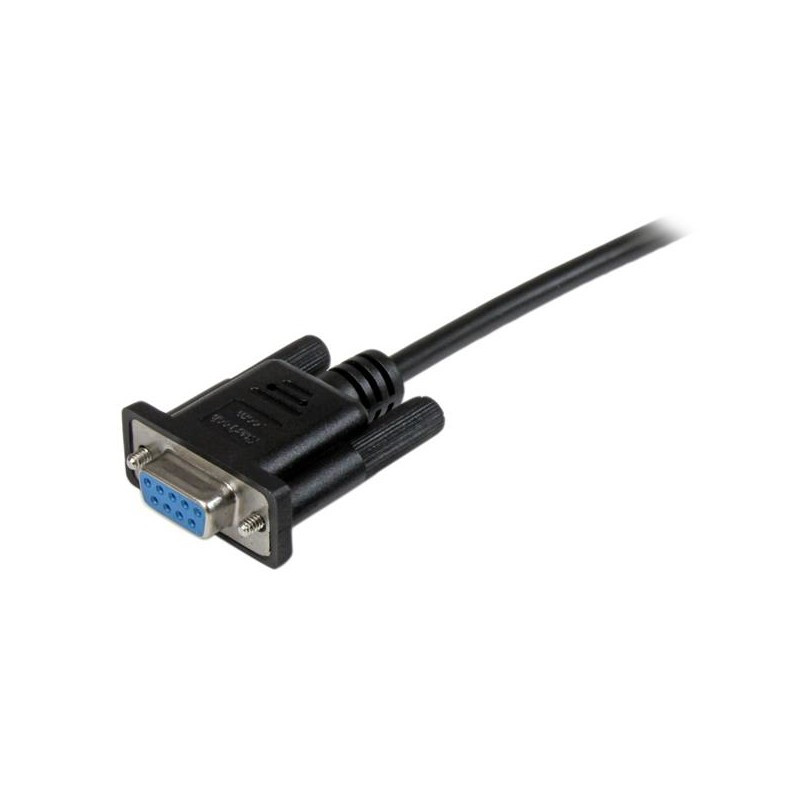StarTech.com 1m Black DB9 RS232 Serial Null Modem Cable F/F | StarTech.com Serial Cables