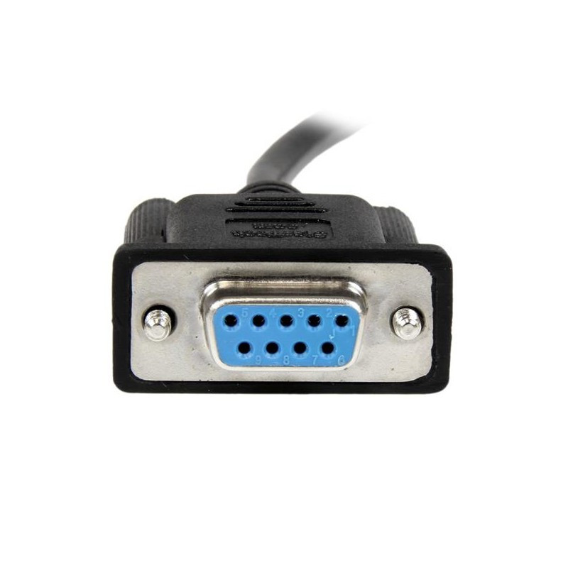StarTech.com 1m Black DB9 RS232 Serial Null Modem Cable F/F | StarTech.com Serial Cables