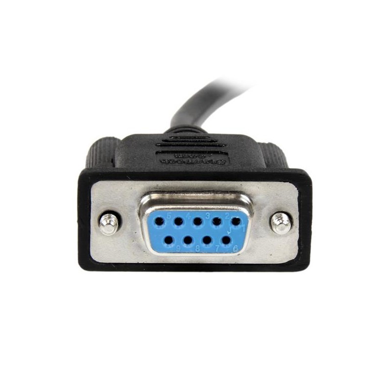 StarTech.com 1m Black DB9 RS232 Serial Null Modem Cable F/F | StarTech ...