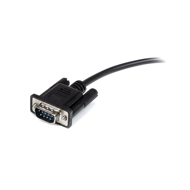 StarTech.com 0.5m Black Straight Through DB9 RS232 Serial Cable - M/F ...
