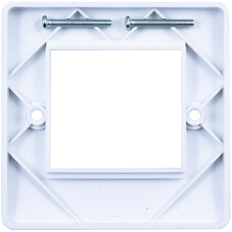 Singlegang Office Style Euro Faceplate | Faceplates & Backboxes