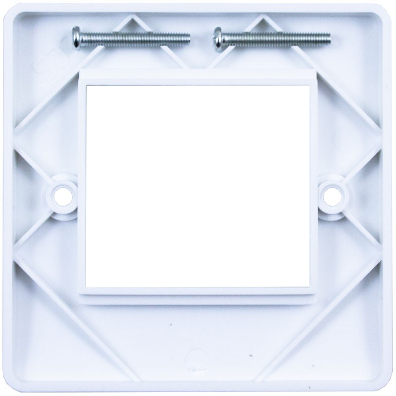 Singlegang Office Style Euro Faceplate | Faceplates & Backboxes