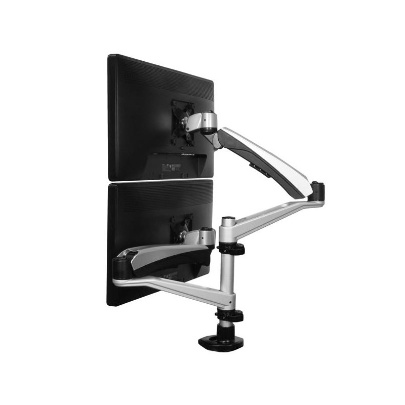 StarTech.com Dual-Monitor Arm - One-Touch Height Adjustment - Stackable ...