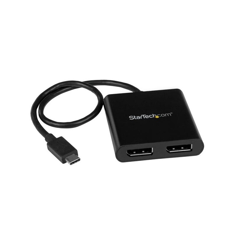 StarTech.com USB-C to DisplayPort Multi-Monitor Splitter - 2-Port MST ...