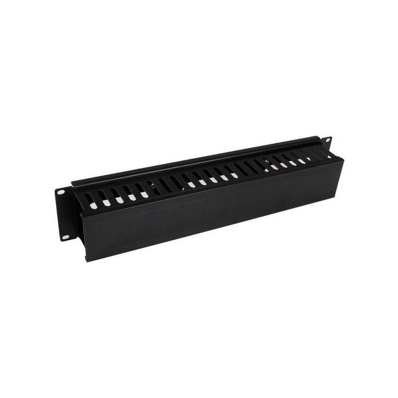StarTech.com 2U Horizontal Finger Duct Rack Cable Management Panel with ...
