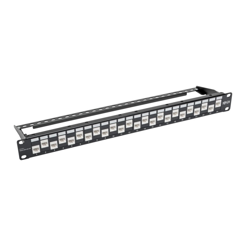 Tripp Lite 24-Port 1U Rack-Mount Cat6a/Cat6/Cat5e Offset Feed-Through ...
