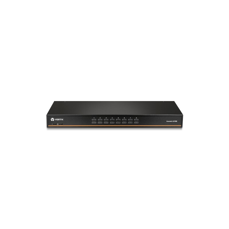 Vertiv Avocent 1x8 KVM switch with USB, w/OSD, push (touch) button ...