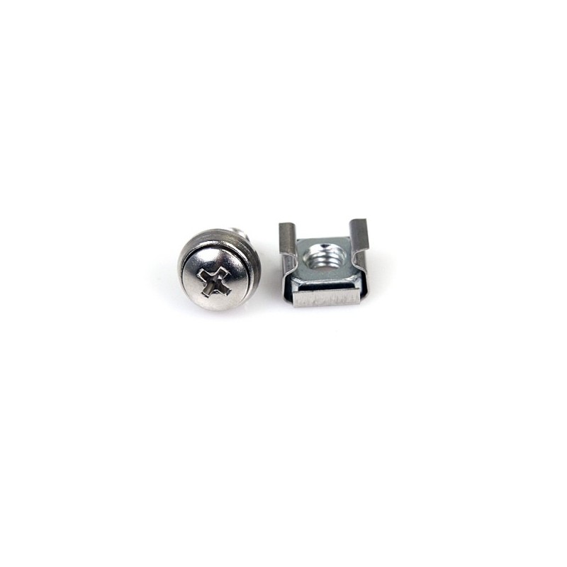 StarTech.com 50 Pkg M6 Mounting Screws and Cage Nuts for Server Rack ...