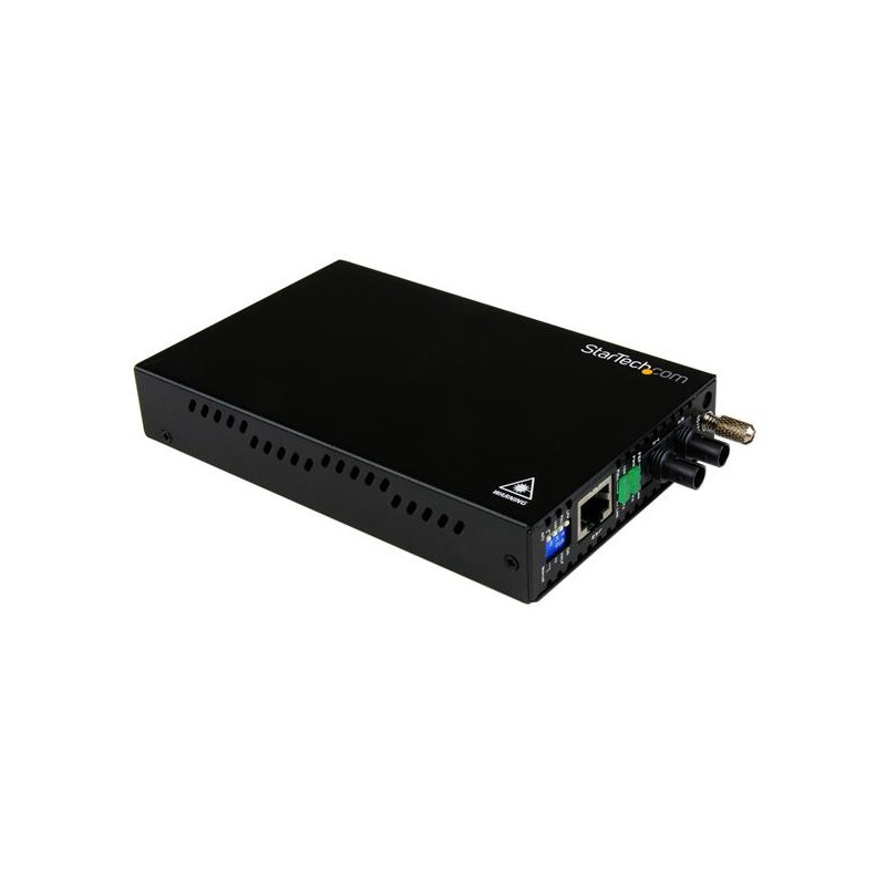 StarTech.com 10/100 Mbps Multi Mode Fiber Media Converter ST 2 km ...