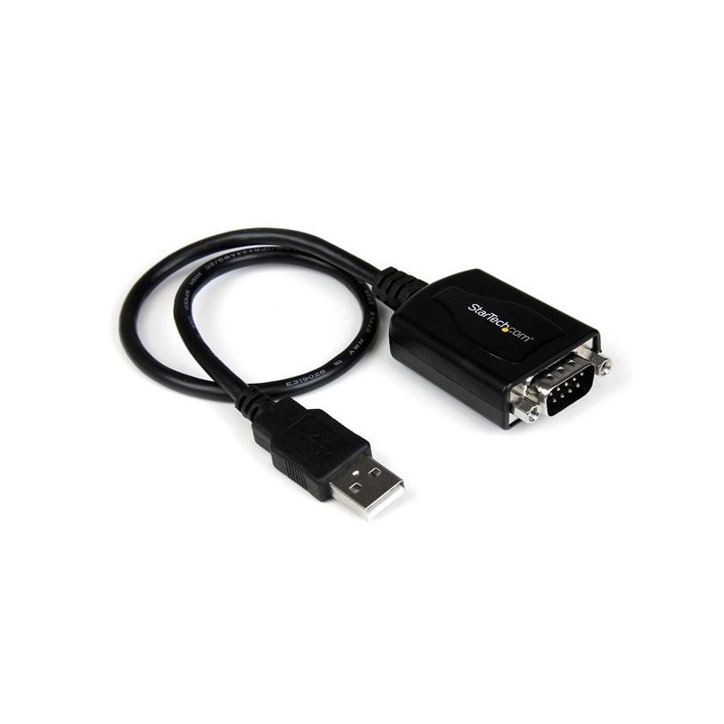 StarTech.com 1 ft USB to RS232 Serial DB9 Adapter Cable with COM ...